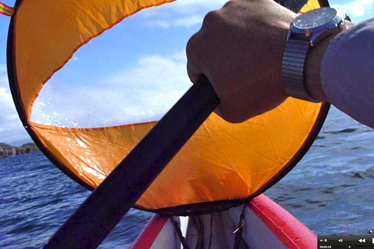 Downwind Sail 108cm Kayak Wind Sail - Downwind/Upwind Paddle Sail For ...